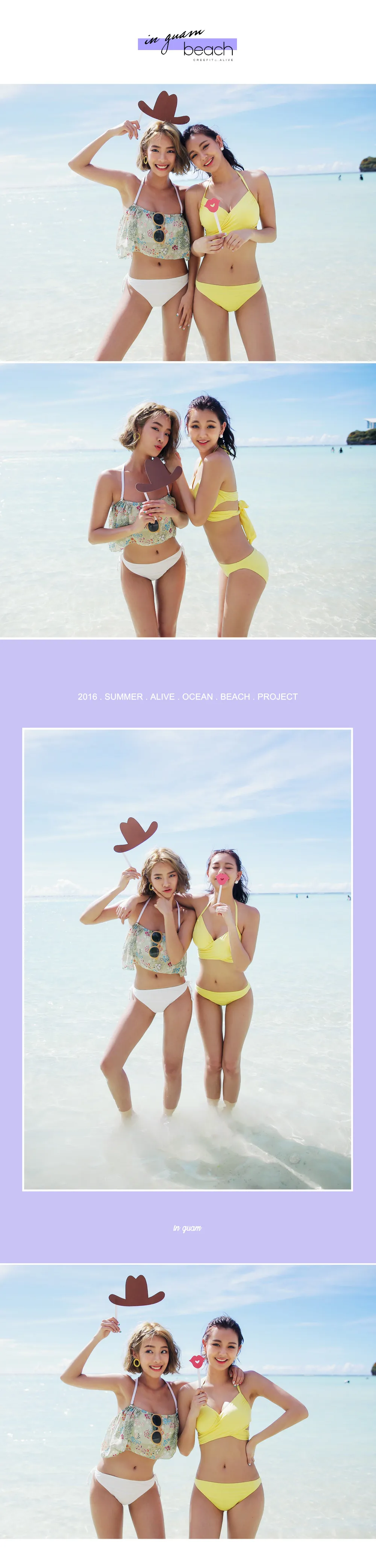 3WAYフローラルフリルオフショルダービキニ・全2色 | レディースファッション通販 - DHOLIC