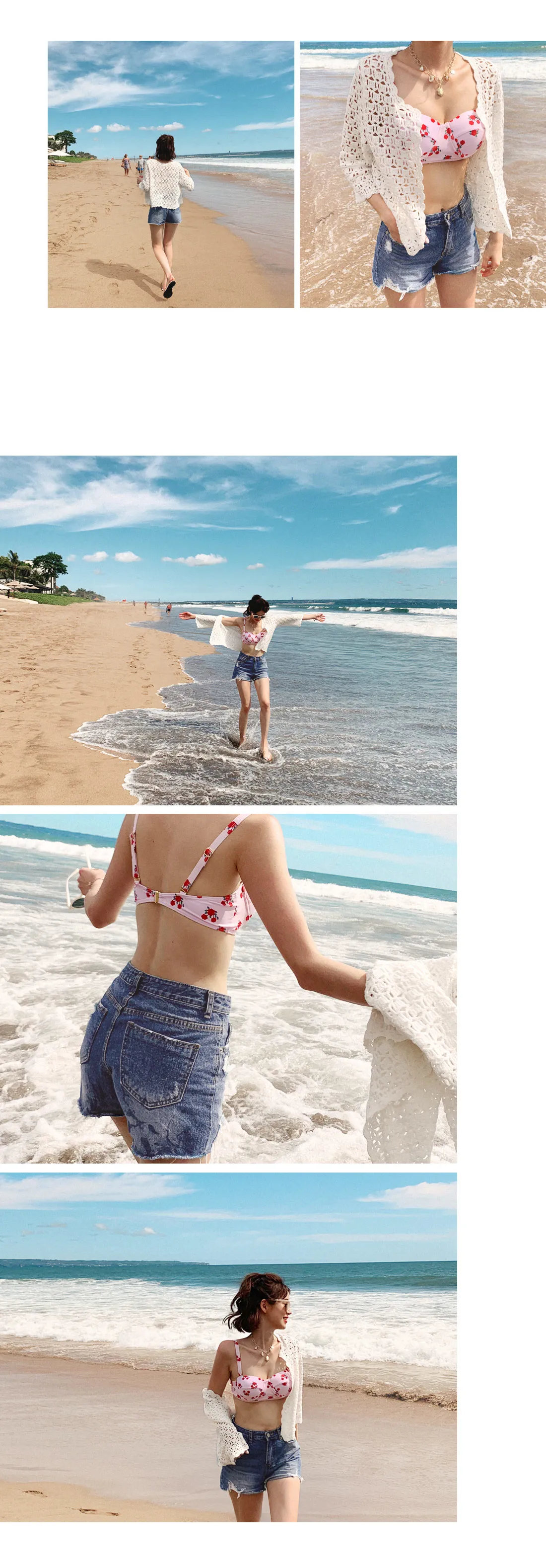 2WAYベルトSETローズパターンビキニ・全2色 | レディースファッション通販 - DHOLIC