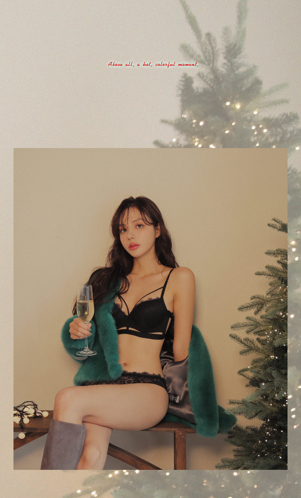 Vストリングブラ&ショーツSET・全3色 | レディースファッション通販 - DHOLIC