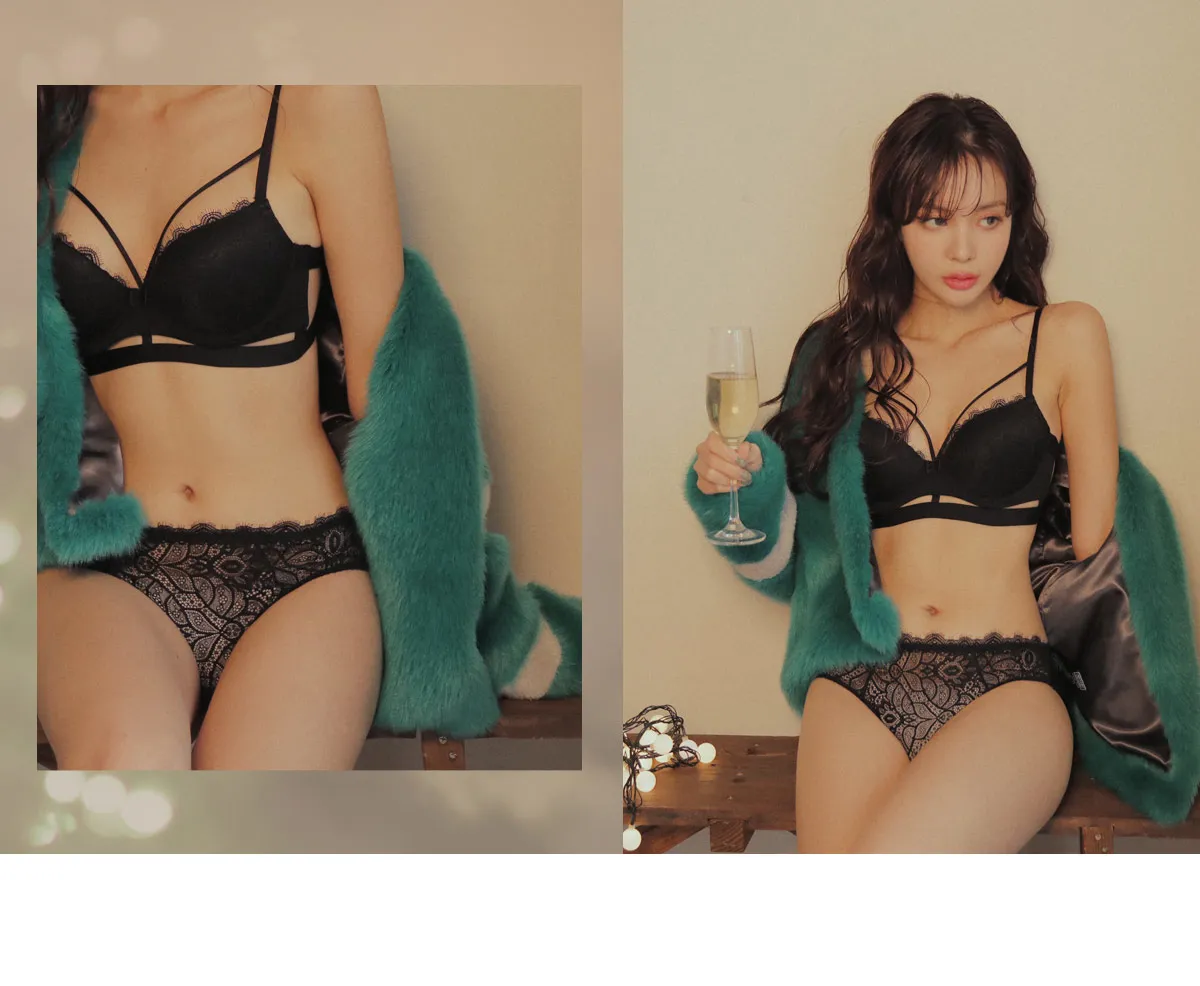 Vストリングブラ&ショーツSET・全3色 | レディースファッション通販 - DHOLIC