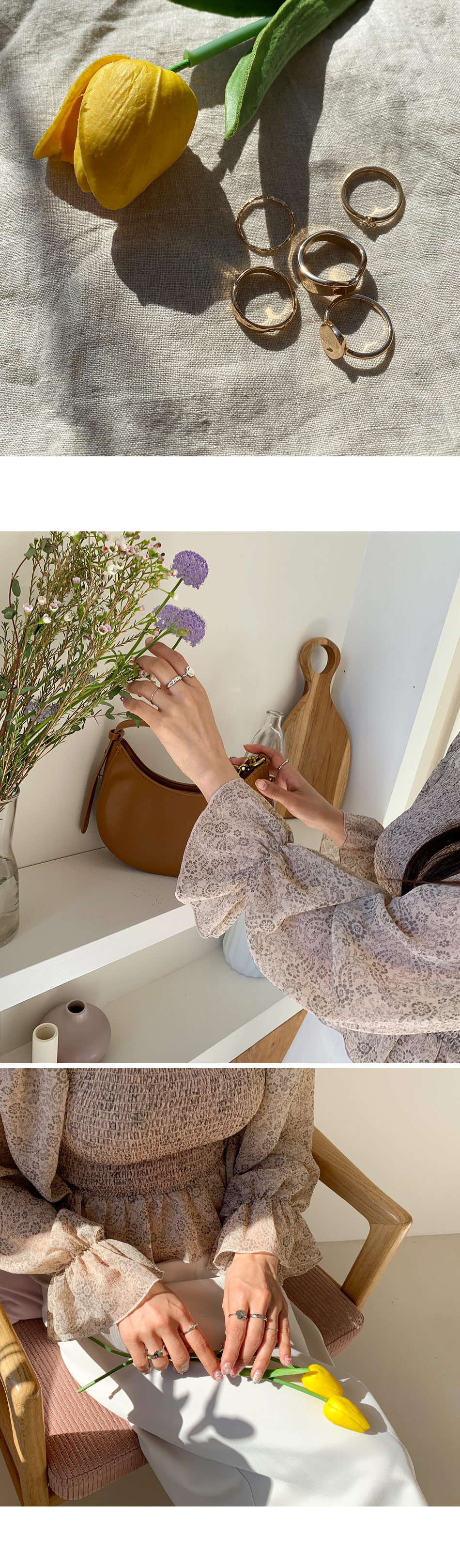 ワントーンリング5SET・全2色 | レディースファッション通販 - DHOLIC