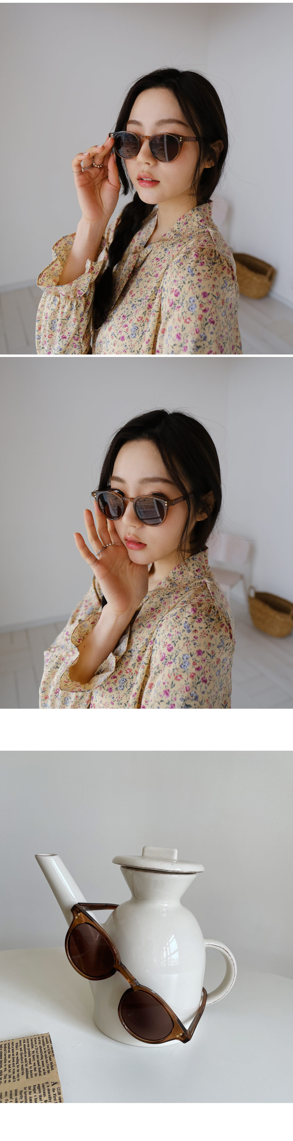 UV400ラウンドサングラス | レディースファッション通販 - DHOLIC