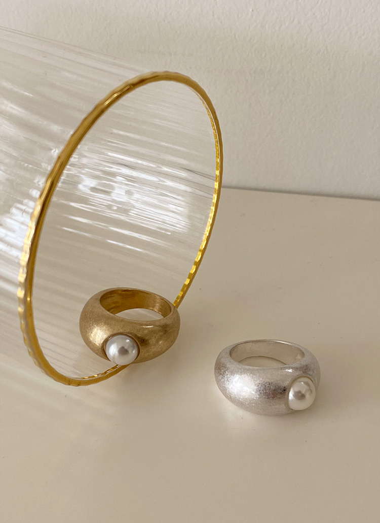 フェイクパールボールドリング・全2色 | レディースファッション通販 - DHOLIC