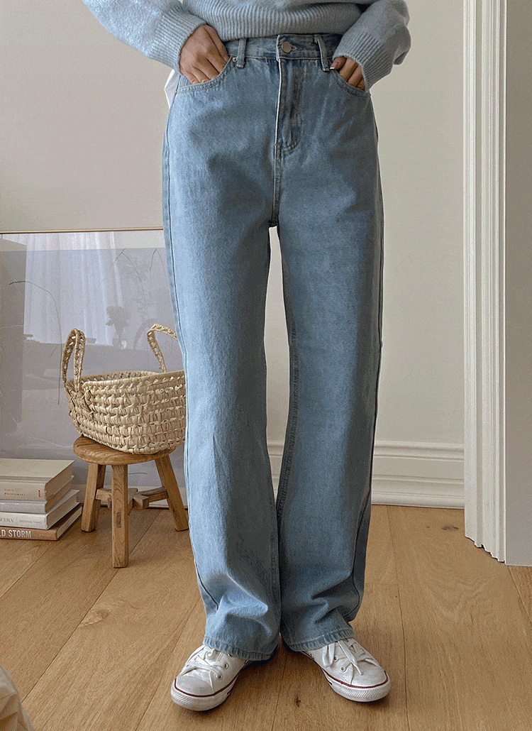 コットンロングワイドデニムパンツ | レディースファッション通販 - DHOLIC