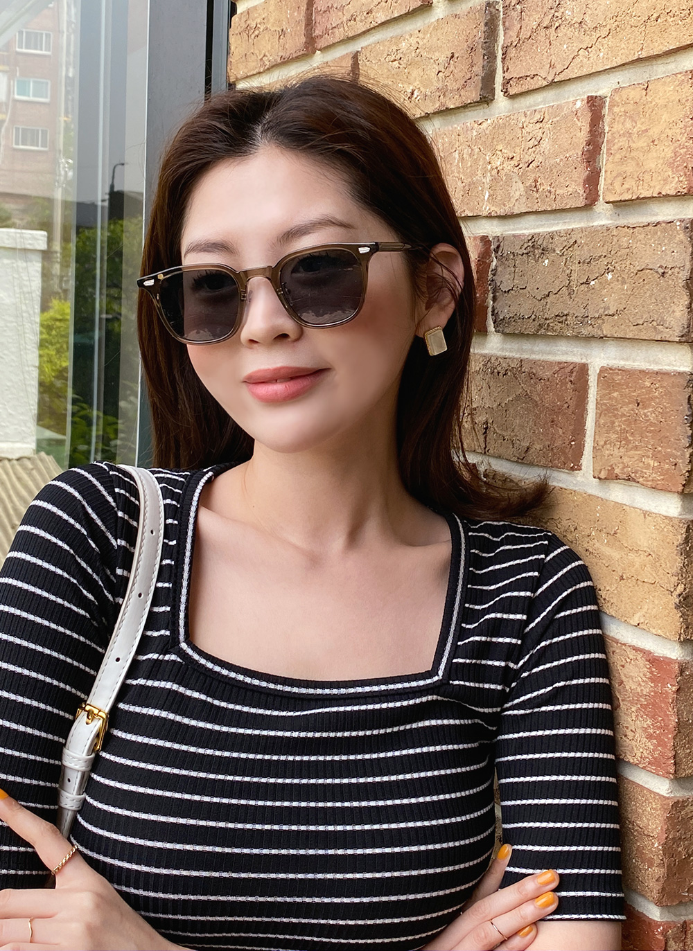 ケース付UV400スクエアサングラス | レディースファッション通販 - DHOLIC