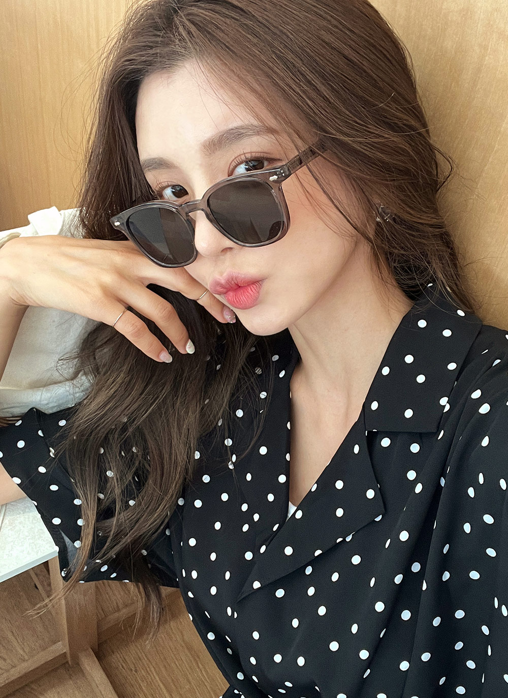 ケース付UV400スクエアサングラス | レディースファッション通販 - DHOLIC