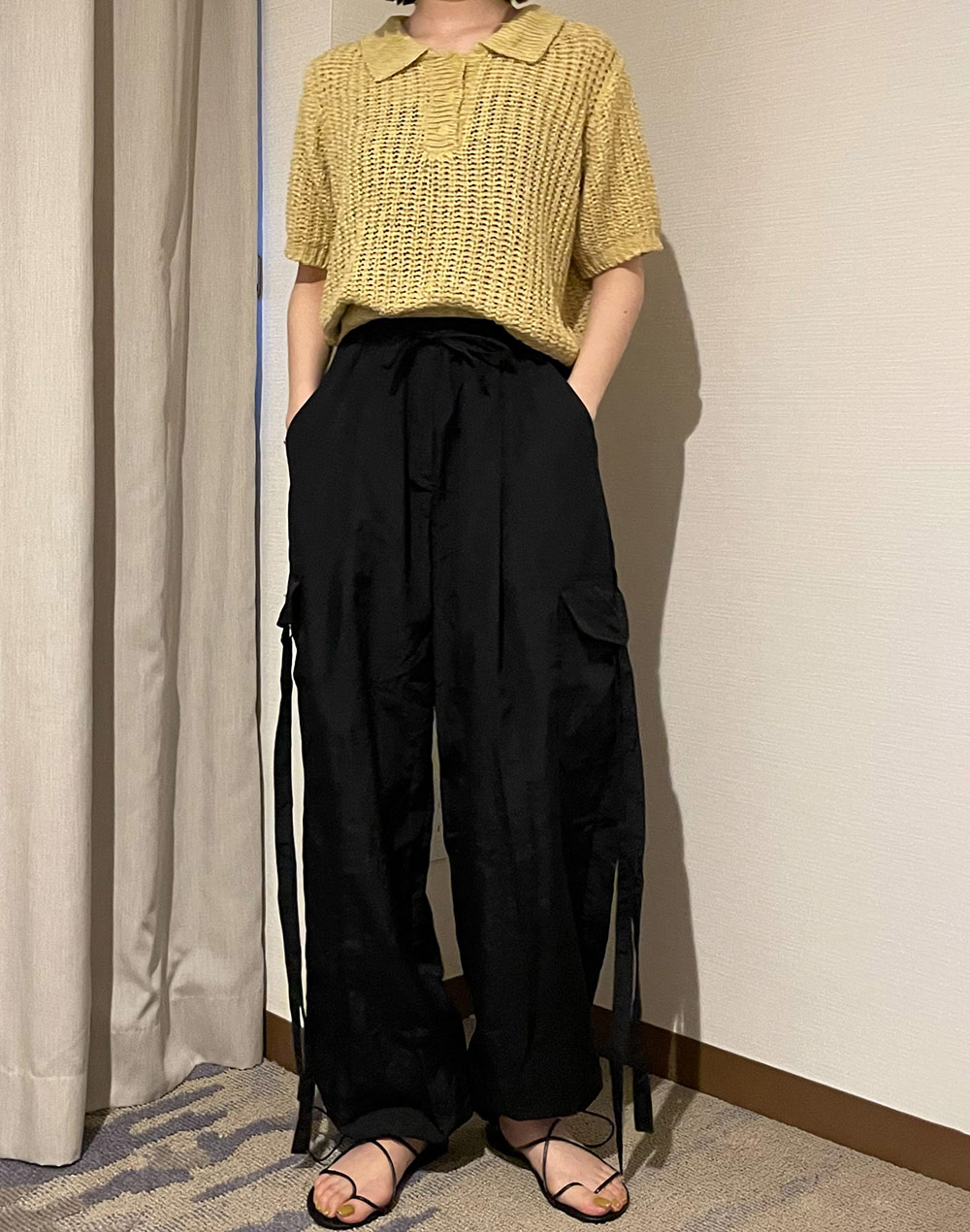 透かし編みポロカラーニット | レディースファッション通販 - DHOLIC 透かし編みポロカラーニット | レディースファッション通販 - DHOLIC