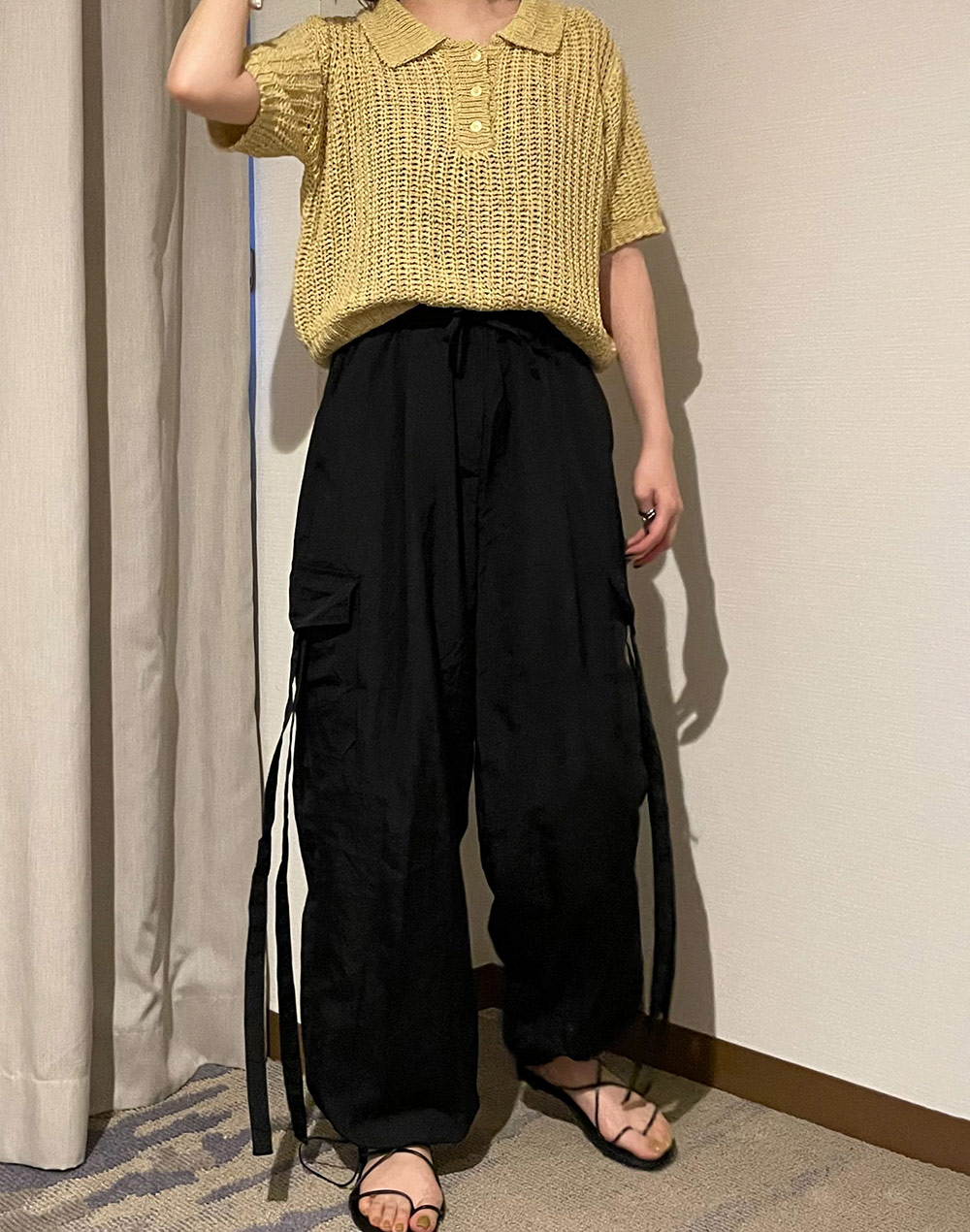 透かし編みポロカラーニット | レディースファッション通販 - DHOLIC 透かし編みポロカラーニット | レディースファッション通販 - DHOLIC