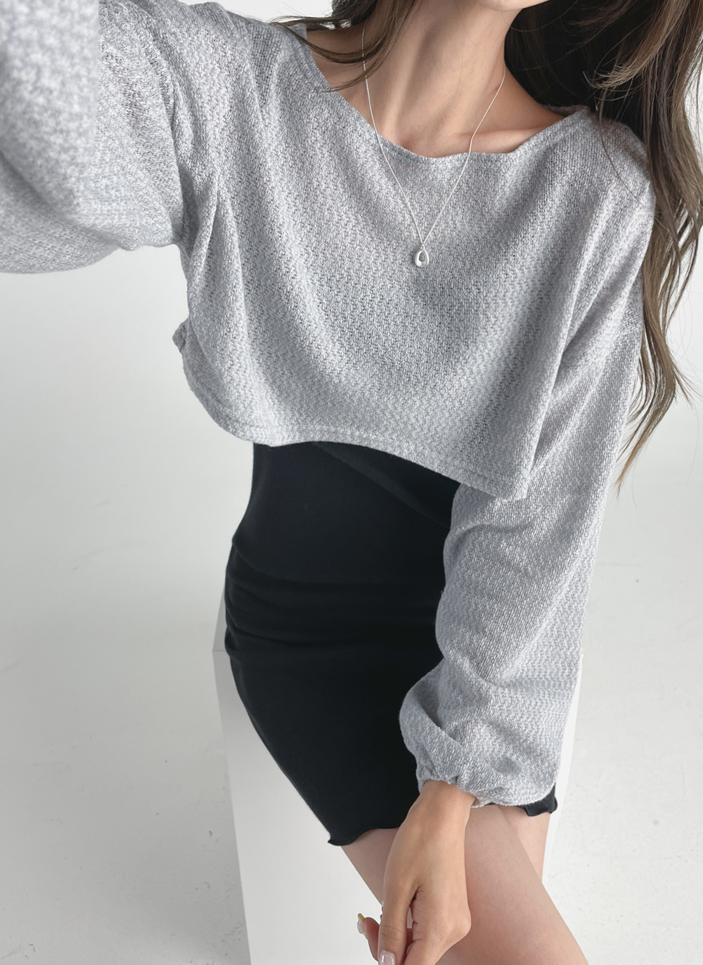 クロップドTシャツ&キャミワンピースSET | レディースファッション通販 - DHOLIC