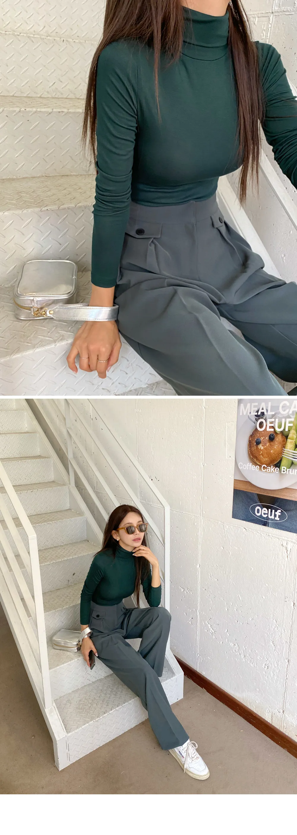 タートルネックスリムTシャツ | レディースファッション通販 - DHOLIC