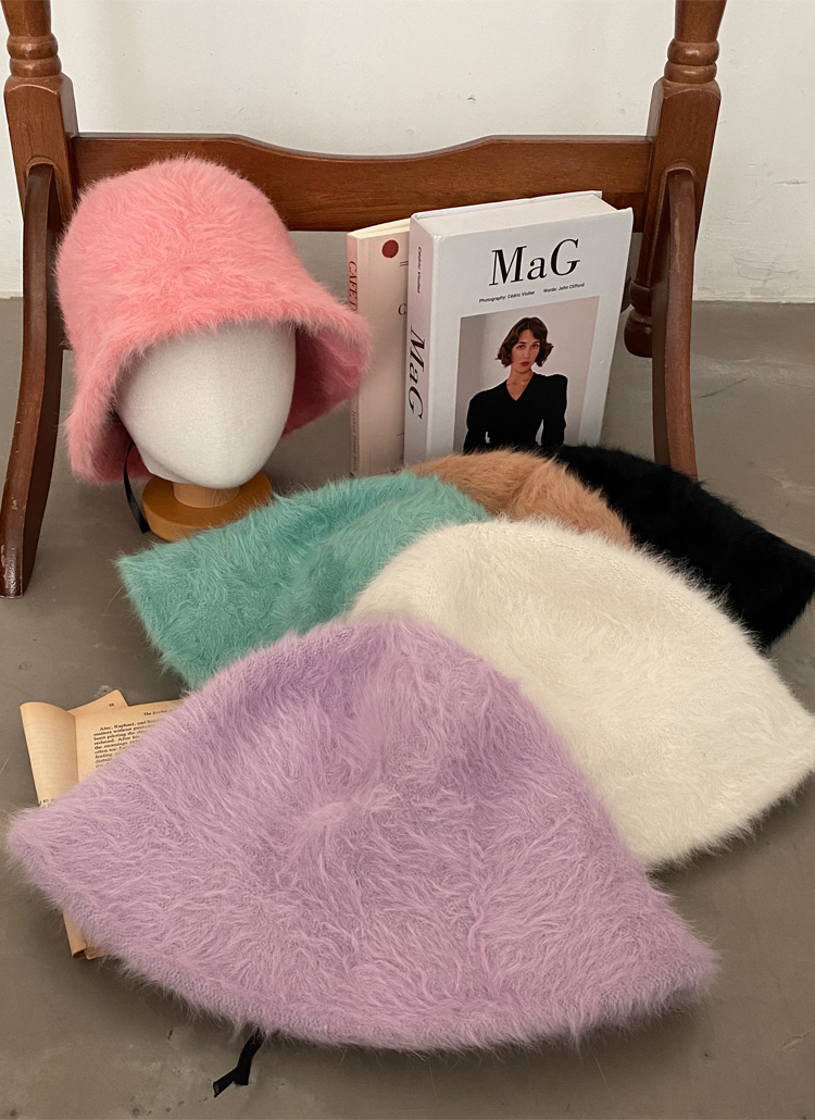 アンゴラ混ファータッチバケットハット | レディースファッション通販 - DHOLIC