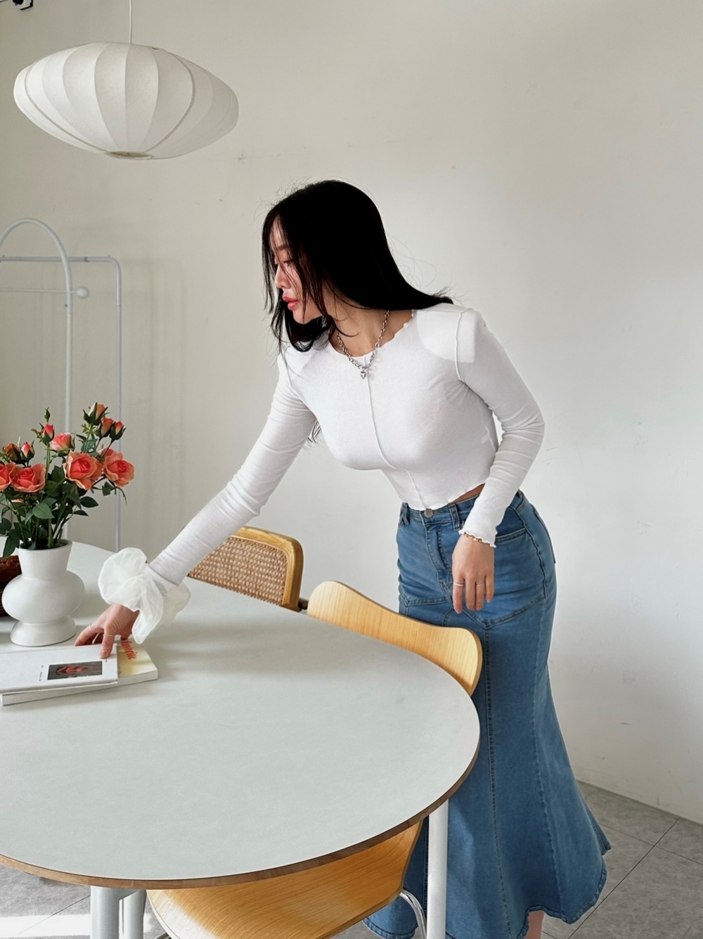 メロウクロップド長袖Tシャツ | レディースファッション通販 - DHOLIC