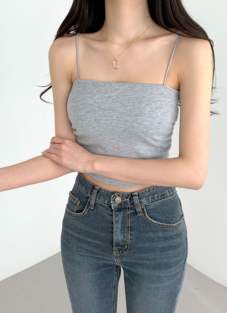 2TYPEカップ内蔵シャーリングキャミソール | レディースファッション通販 - DHOLIC