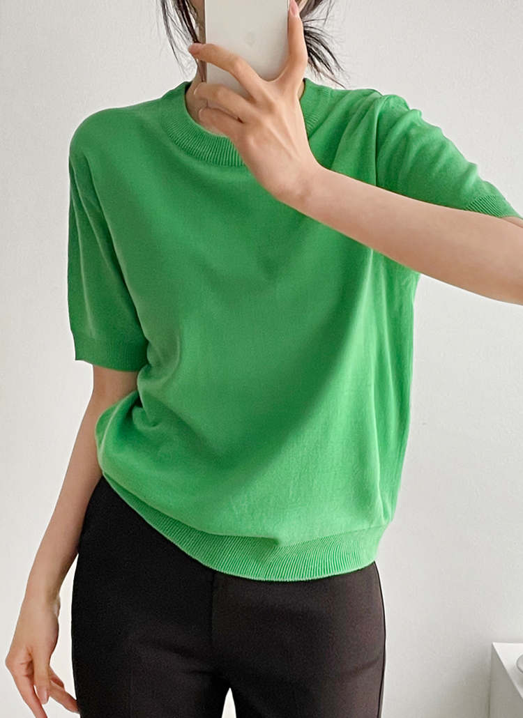 ベーシック半袖ニット | レディースファッション通販 - DHOLIC