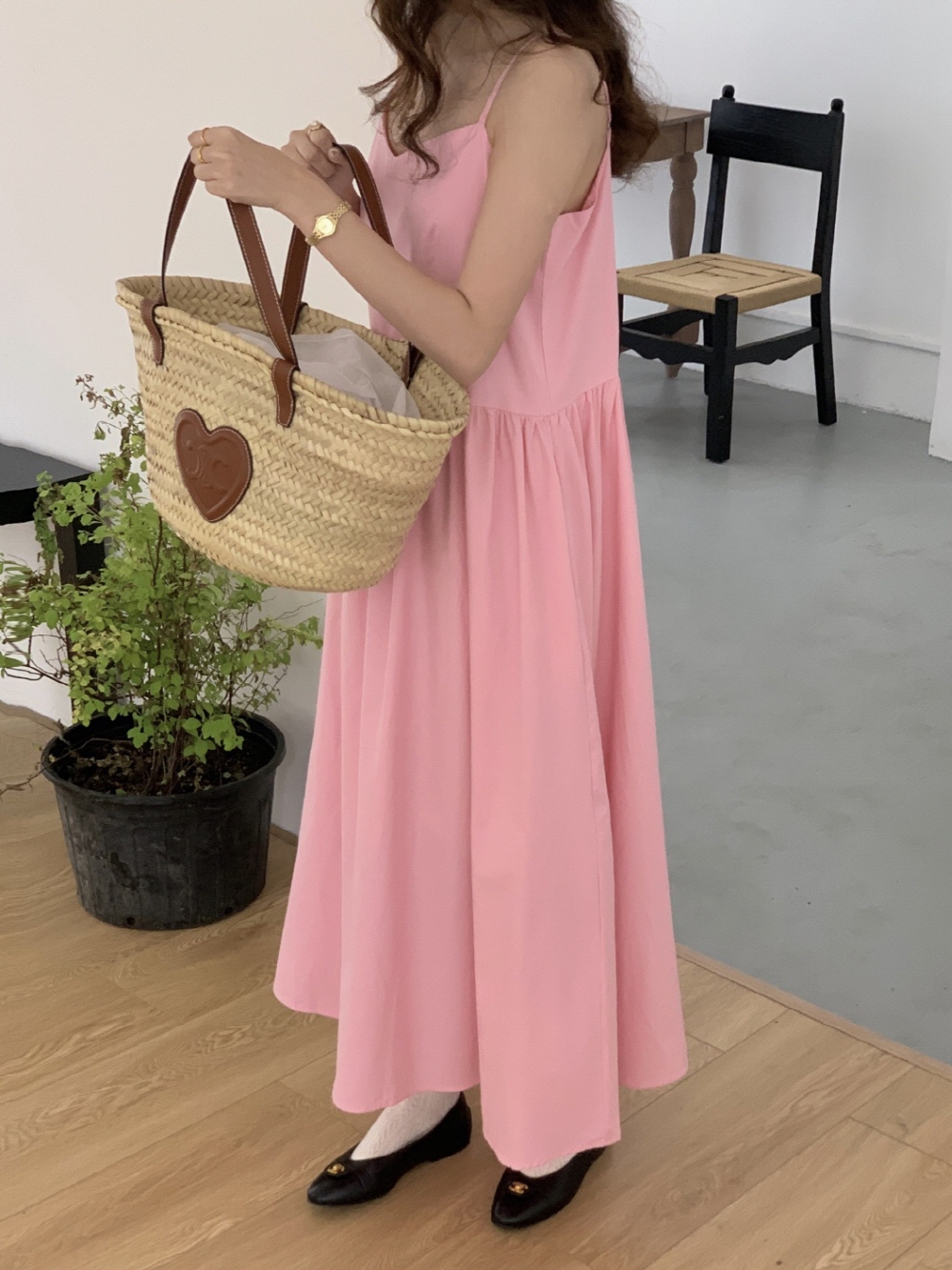 ギャザーコットンキャミワンピース | レディースファッション通販 - DHOLIC