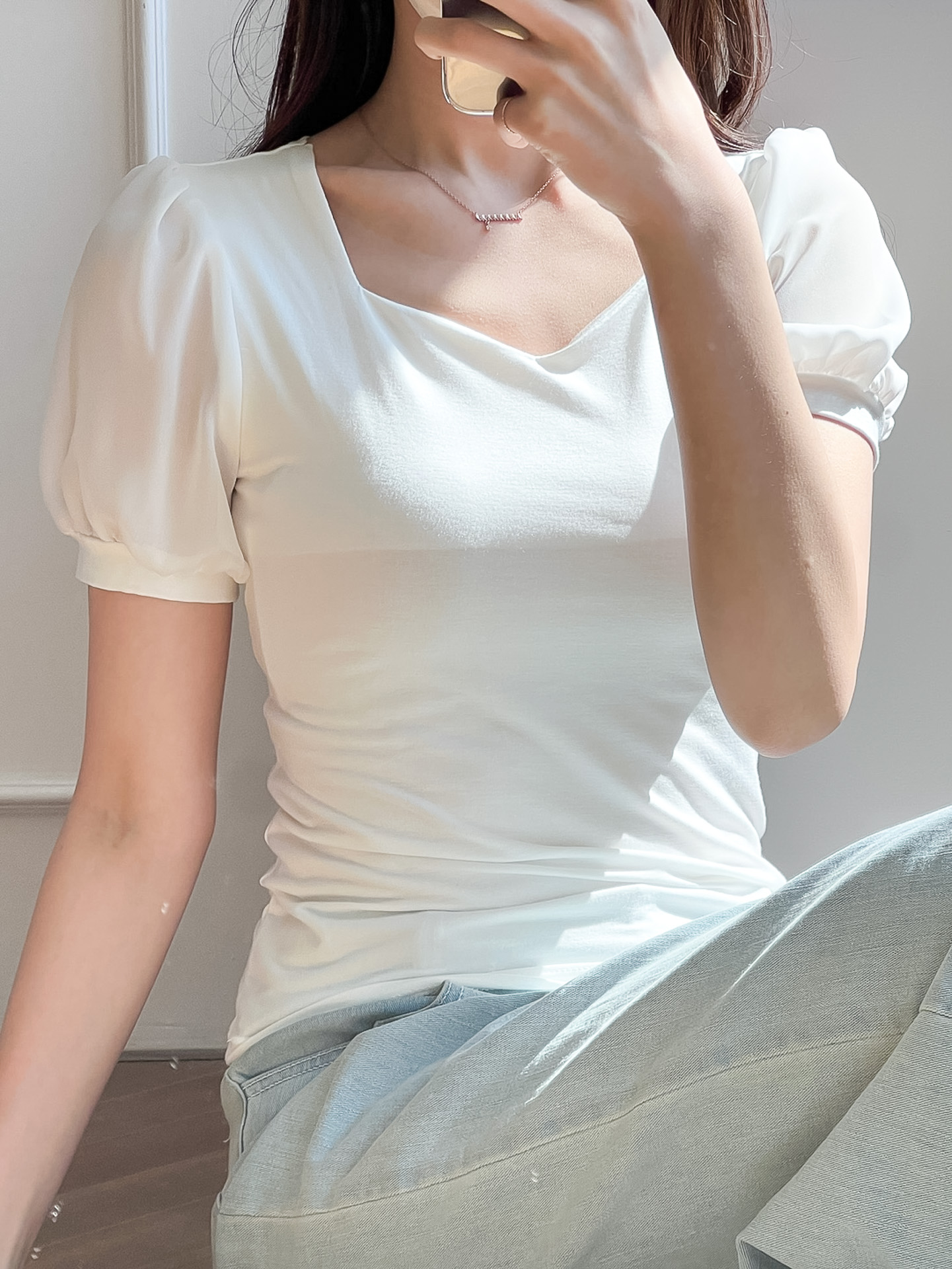 2TYPEドッキングパフTシャツ | レディースファッション通販 - DHOLIC