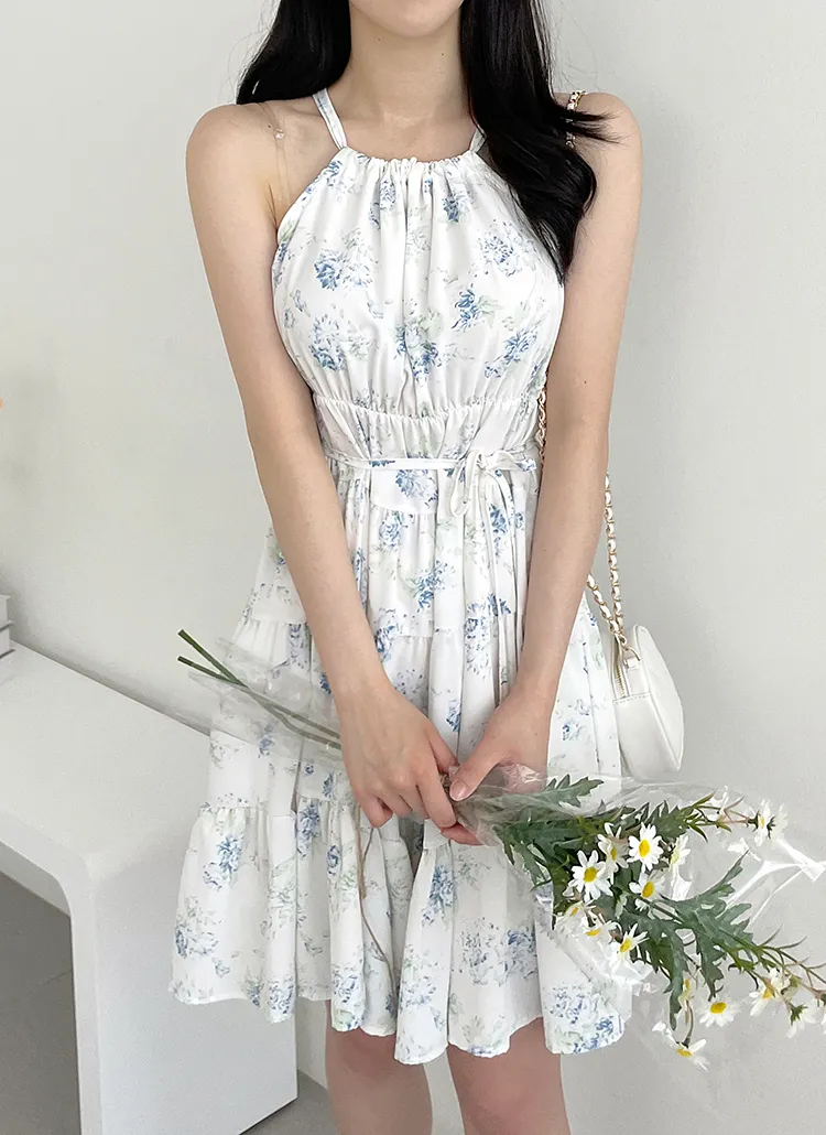 花柄ホルターティアードワンピース | レディースファッション通販 - DHOLIC