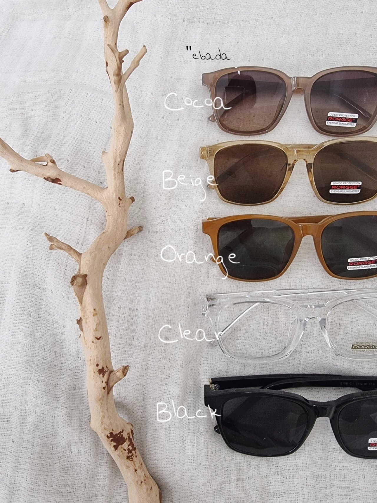 ケース付UV400スクエアサングラス | レディースファッション通販 - DHOLIC