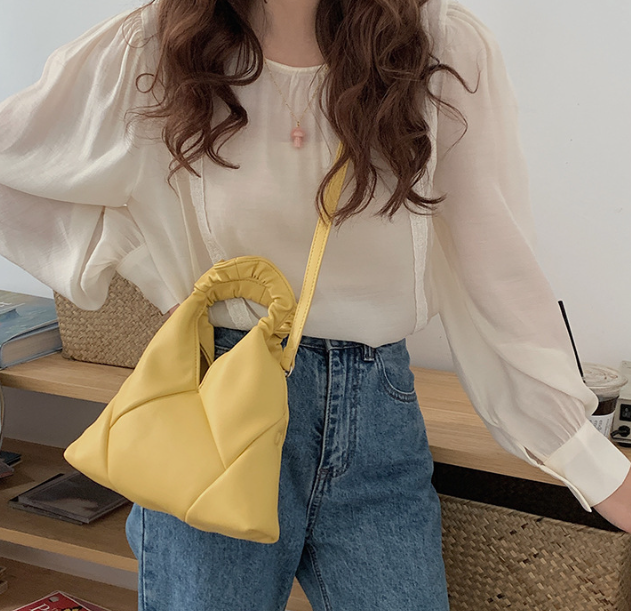 2WAYトライアングルギャザーバッグ | レディースファッション通販 - DHOLIC