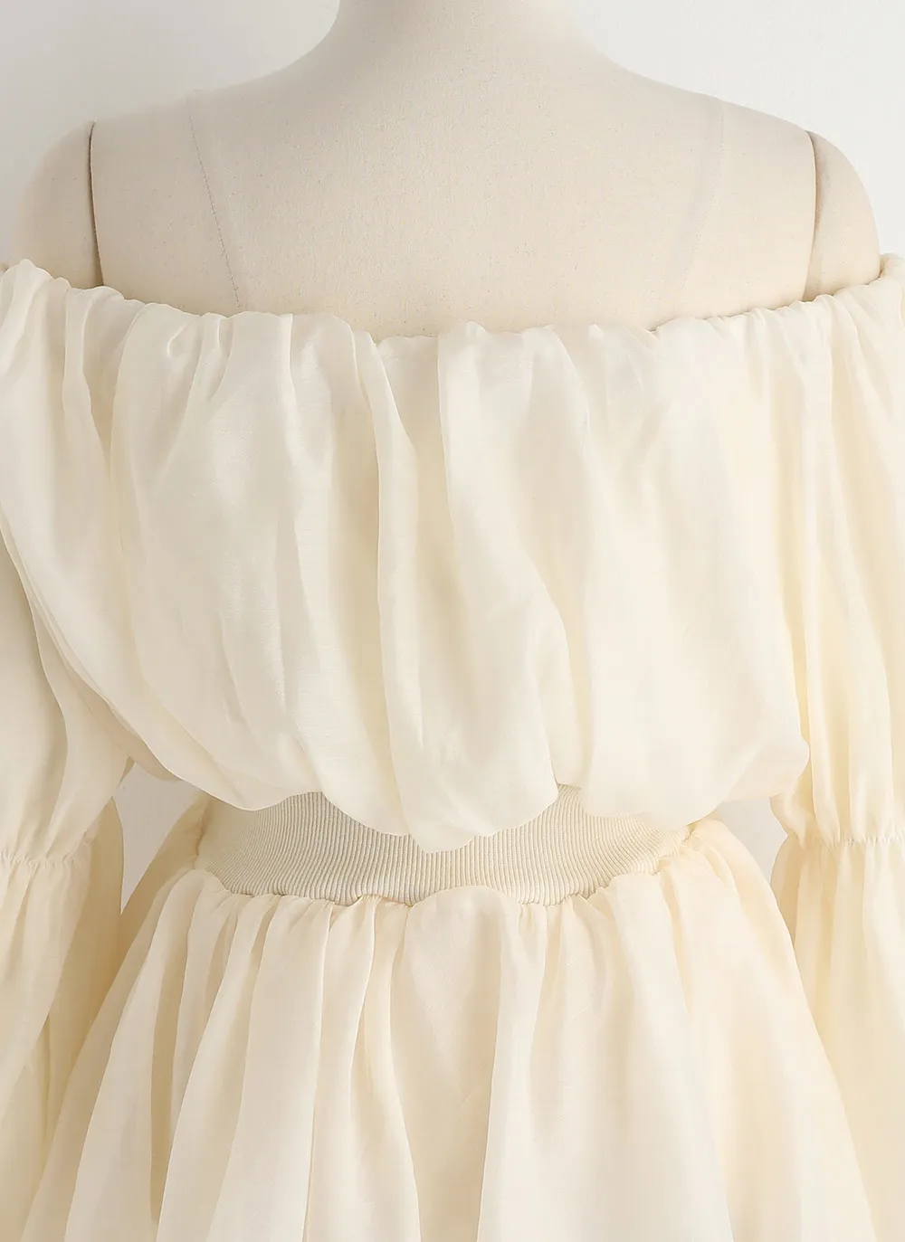 オフショルベルスリーブペプラムブラウス | レディースファッション通販 - DHOLIC