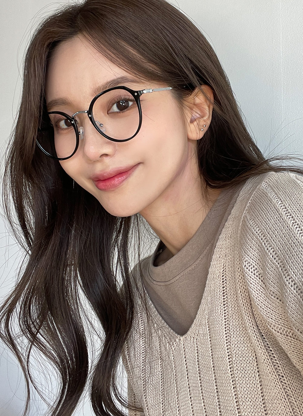 ケース付UV400ラウンドメガネ | レディースファッション通販 - DHOLIC