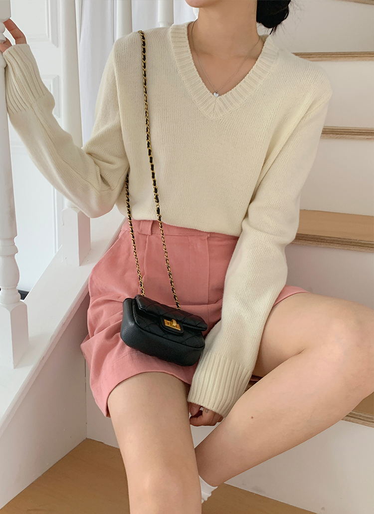 Vネック長袖ニット | レディースファッション通販 - DHOLIC