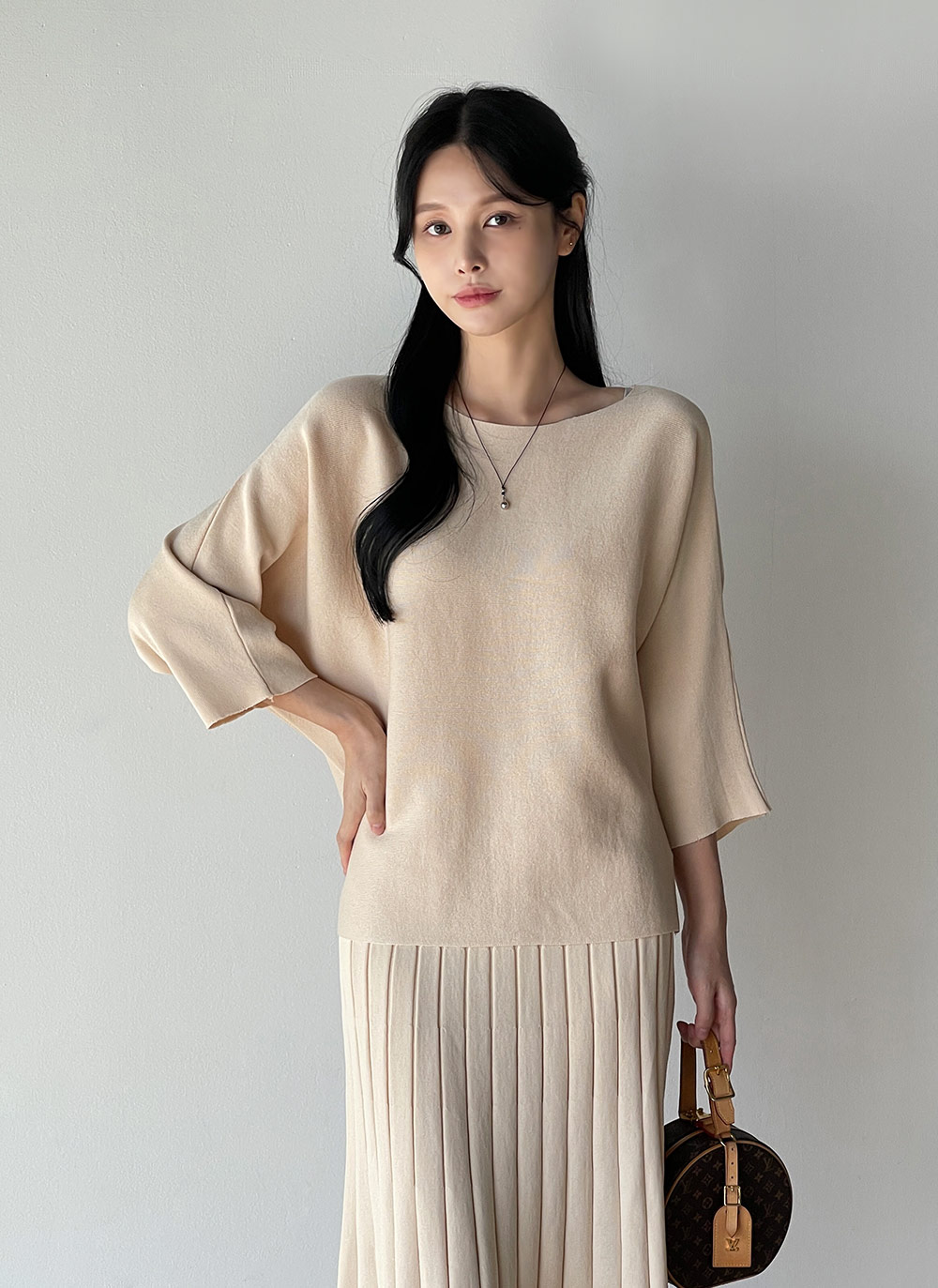 ドルマンニット&リブロングスカートSET | レディースファッション通販 - DHOLIC