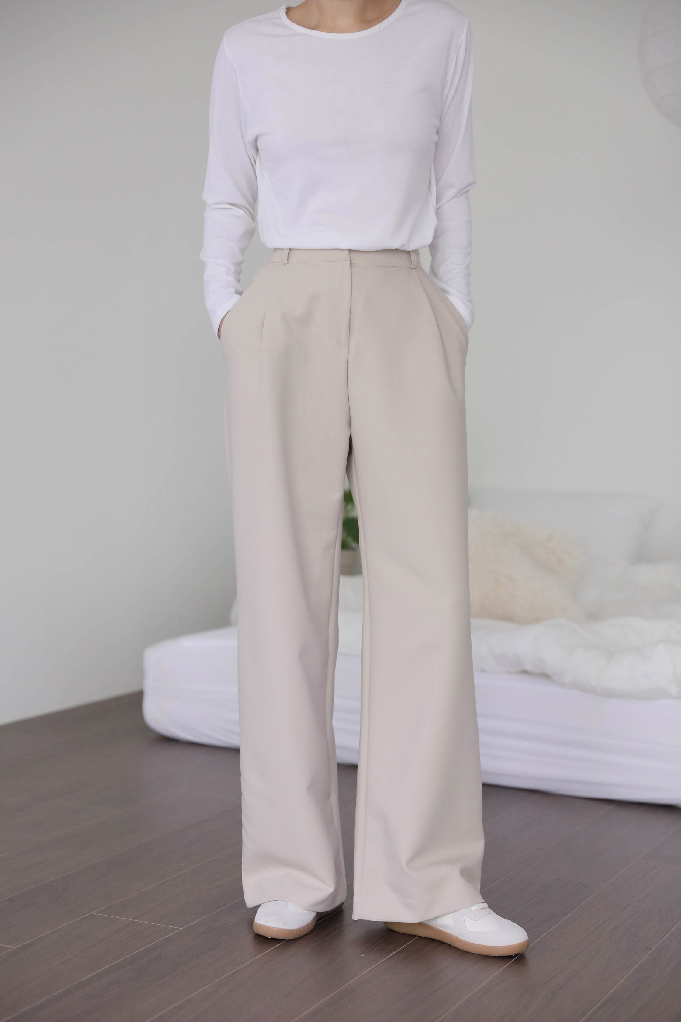 2TYPEサイドゴムワイドスラックス | レディースファッション通販 - DHOLIC