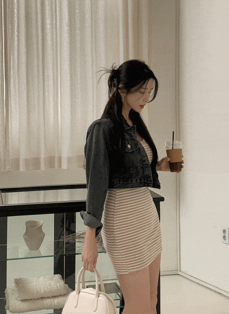 クロップドポケットデニムジャケット | レディースファッション通販 - DHOLIC