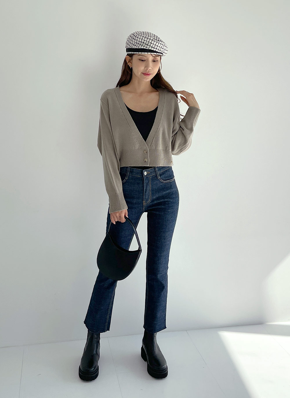 2WAYクロップドカーディガン | レディースファッション通販 - DHOLIC