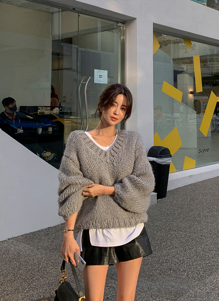 ハンドメイドルーズニット | レディースファッション通販 - DHOLIC