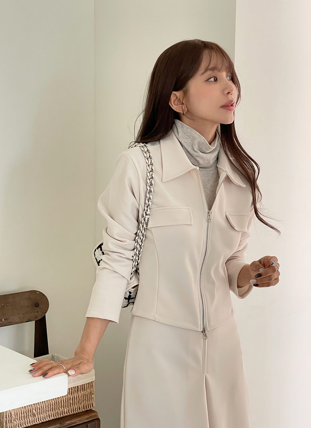 カラージャンパー&タックスカートSET | レディースファッション通販 - DHOLIC