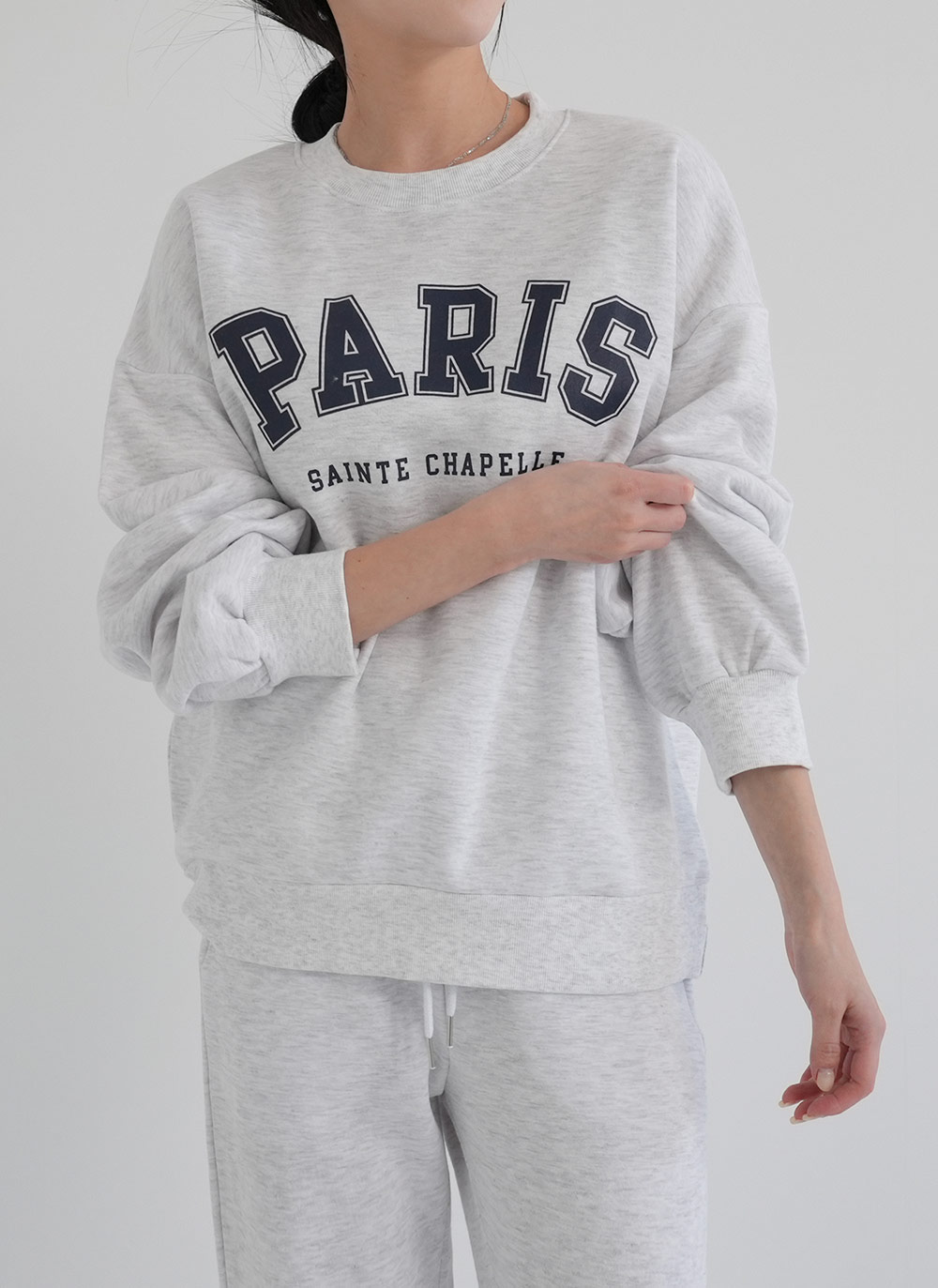 裏起毛PARISスウェット&ストリング付ジョガーパンツSET | レディースファッション通販 - DHOLIC