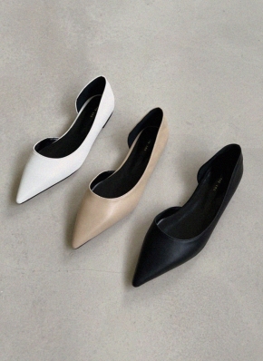 サイドカットフラットシューズ | レディースファッション通販 - DHOLIC