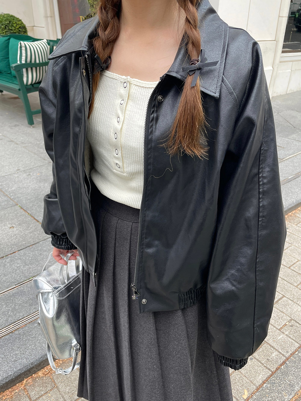 2TYPEスナップボタンリブTシャツ | レディースファッション通販 - DHOLIC