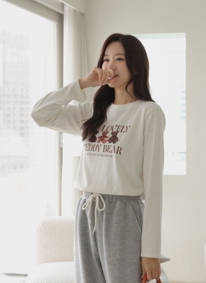 裏起毛プリント長袖Tシャツ | レディースファッション通販 - DHOLIC