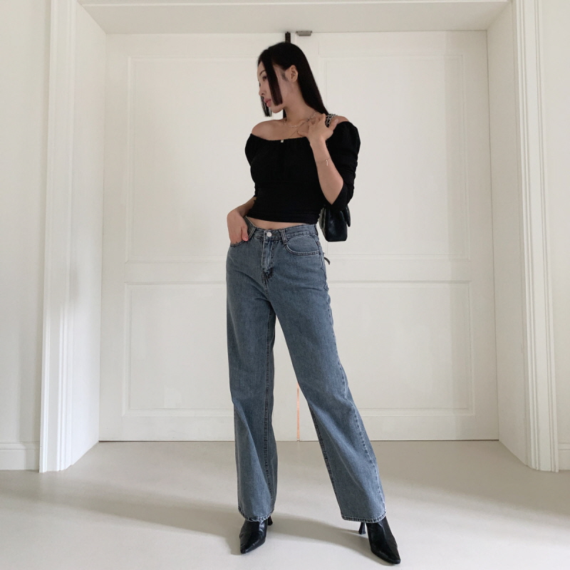 フルレングスストレートデニムパンツ | レディースファッション フルレングスストレートデニムパンツ | レディースファッション