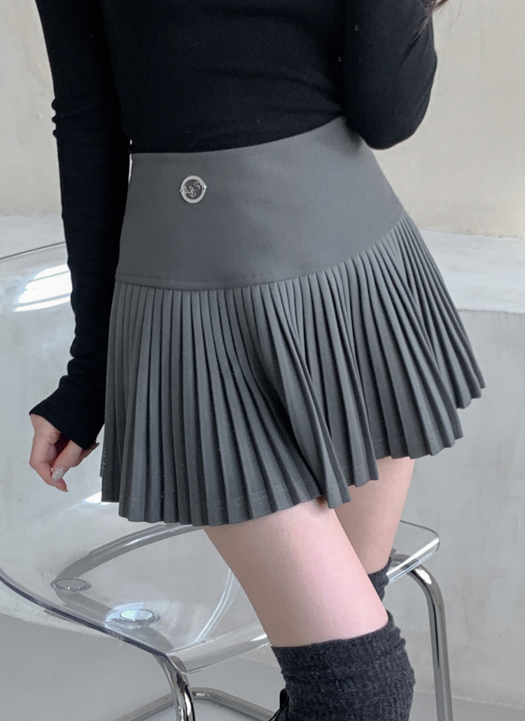 パンツ裏地ウールプリーツミニスカート | レディースファッション通販 - DHOLIC