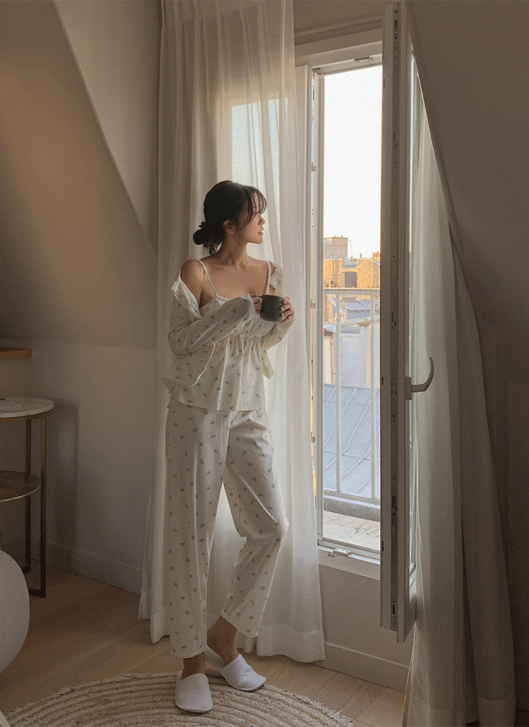 フラワーパターンパジャマ上下3SET | レディースファッション通販 - DHOLIC