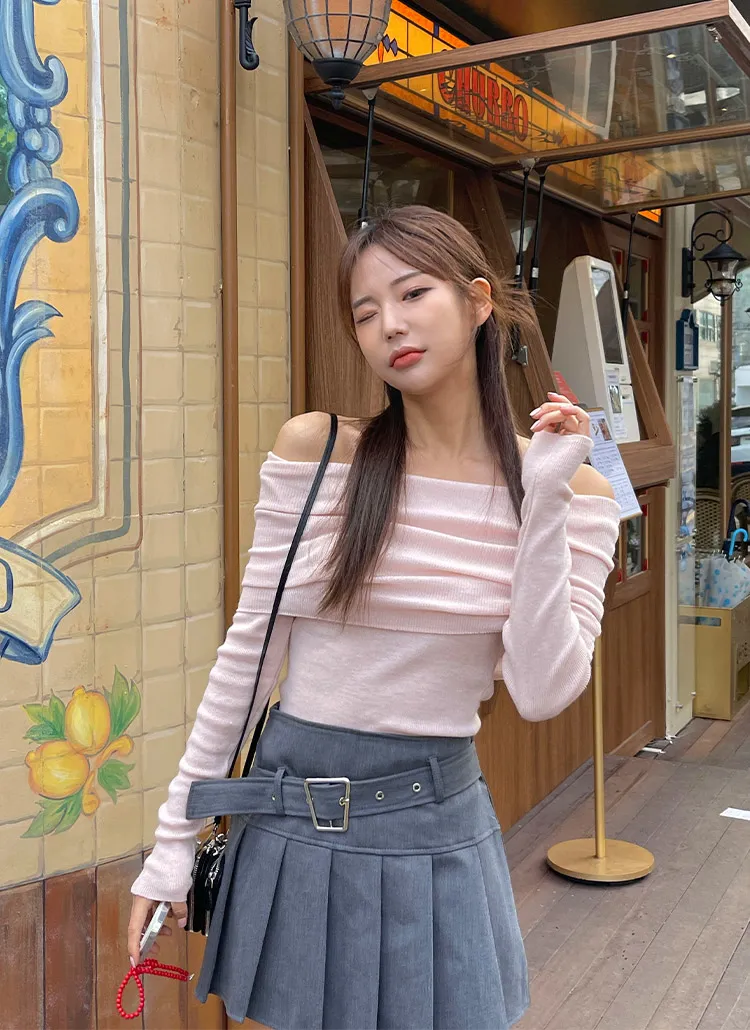 スリムオフショルニット | レディースファッション通販 - DHOLIC