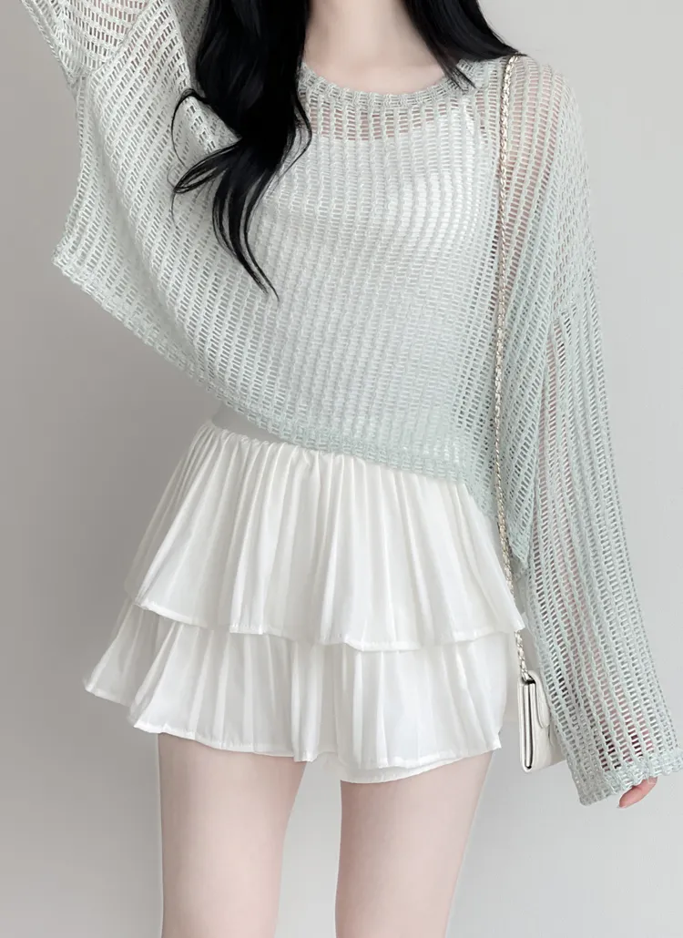 【ONLY DHOLIC】ダブルフリルプリーツミニスカート | レディースファッション通販 - DHOLIC