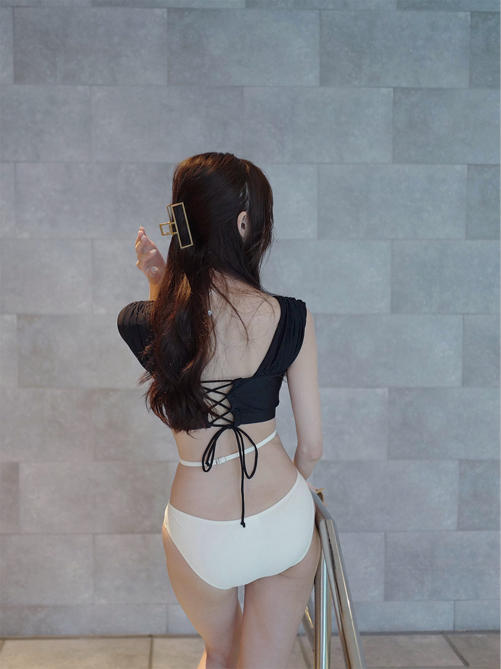 カップ付シャーリングビキニトップ&6TYPEビキニショーツSET | レディースファッション通販 - DHOLIC