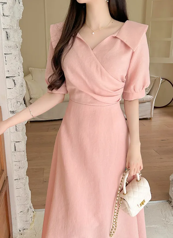 クロスカラーフレアワンピース | レディースファッション通販 - DHOLIC