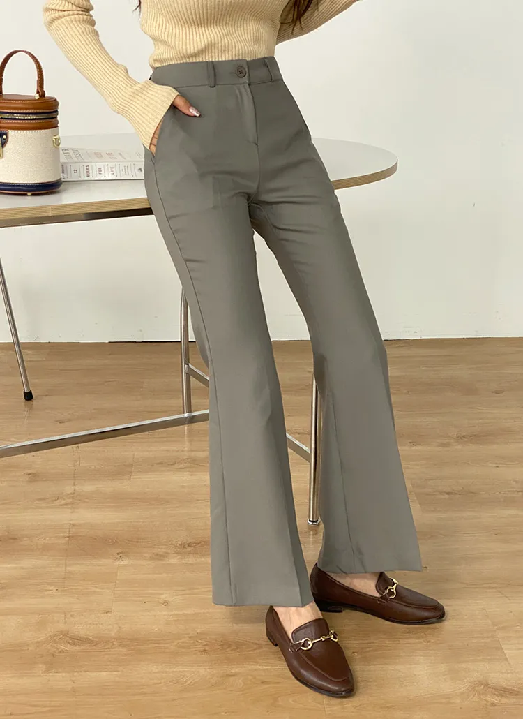 スリムフレアスラックス | レディースファッション通販 - DHOLIC