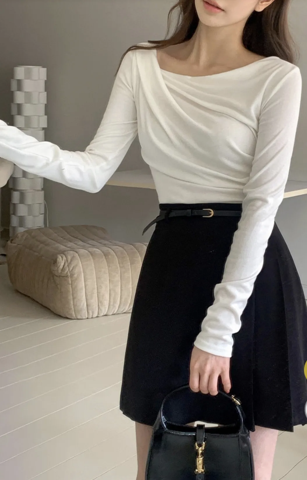 2WAYドレープネックTシャツ | レディースファッション通販 - DHOLIC