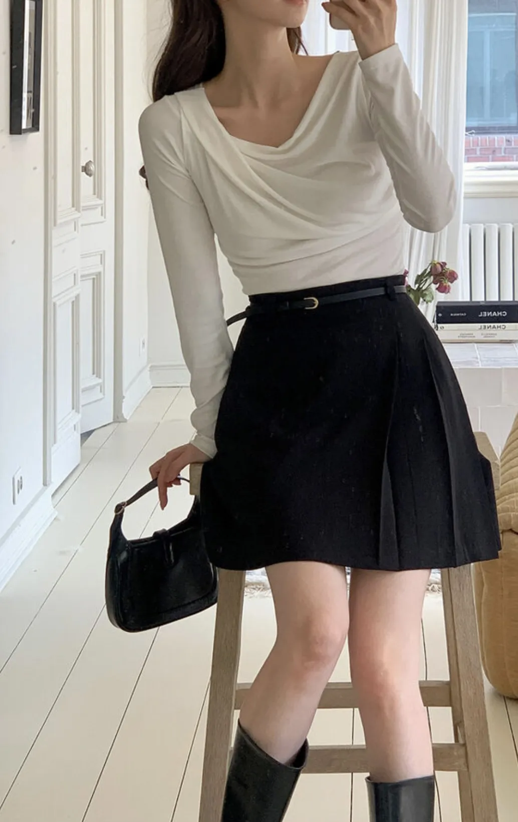 2WAYドレープネックTシャツ | レディースファッション通販 - DHOLIC