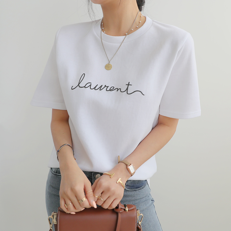 2TYPE英字レタリング半袖Tシャツ | レディースファッション通販 - DHOLIC