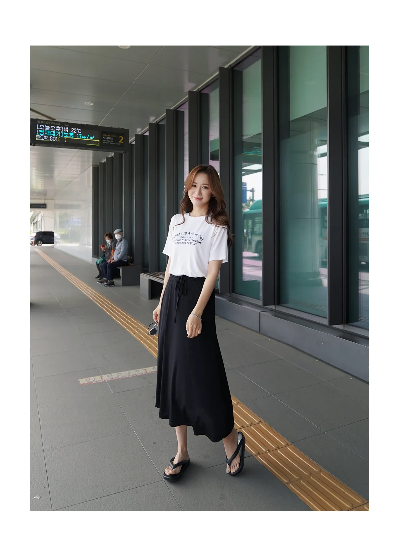 ウエストゴムロングスカート | レディースファッション通販 - DHOLIC