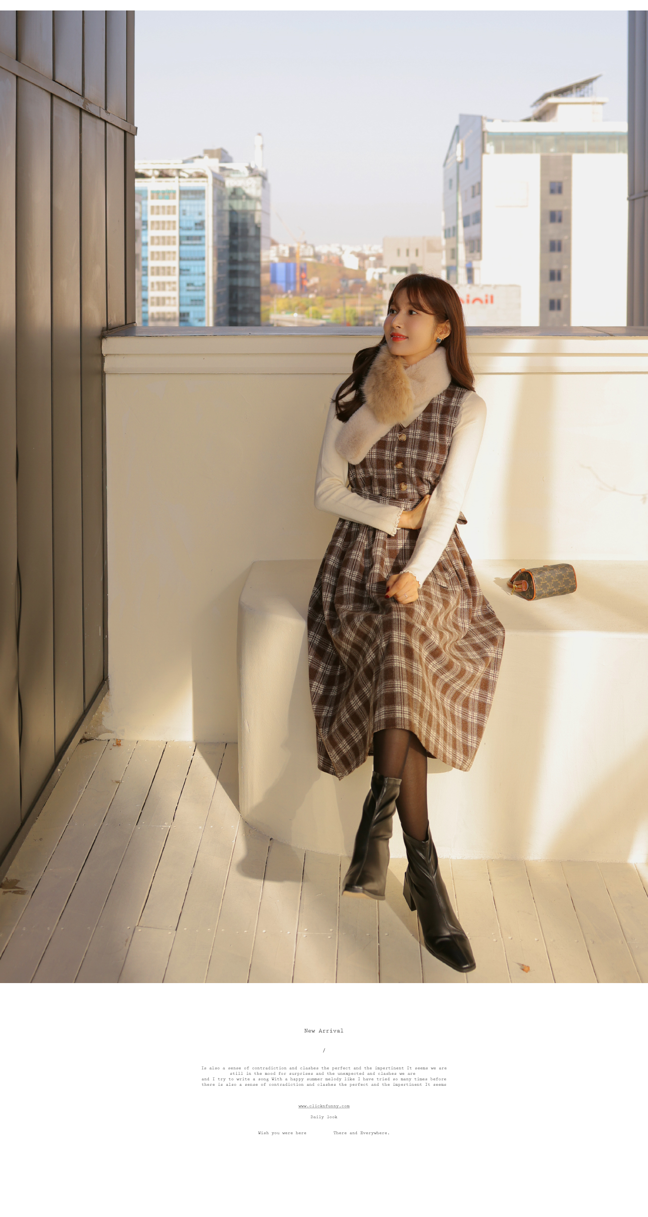 フリルニット&ストラップ付チェックワンピースSET | レディース フリルニット&ストラップ付チェックワンピースSET | レディース