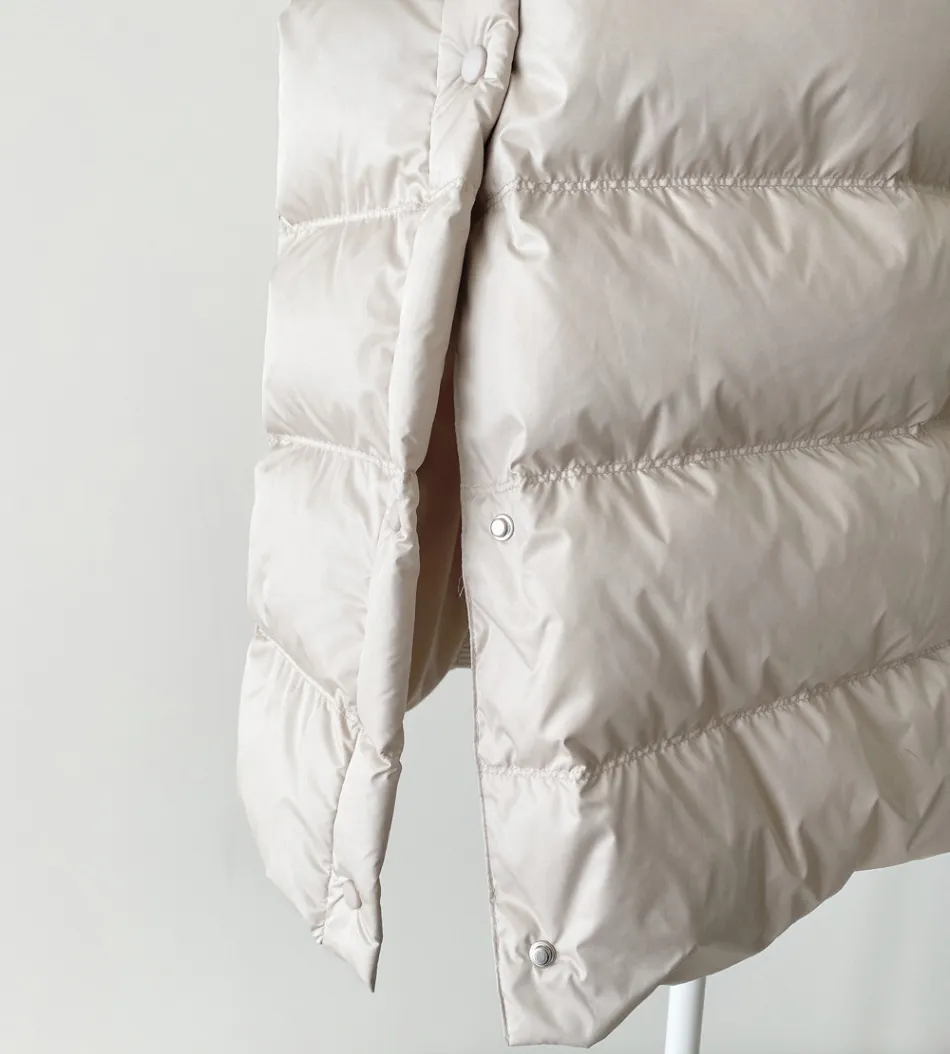 バックルベルトロングファーフードダウンコート | レディースファッション通販 - DHOLIC